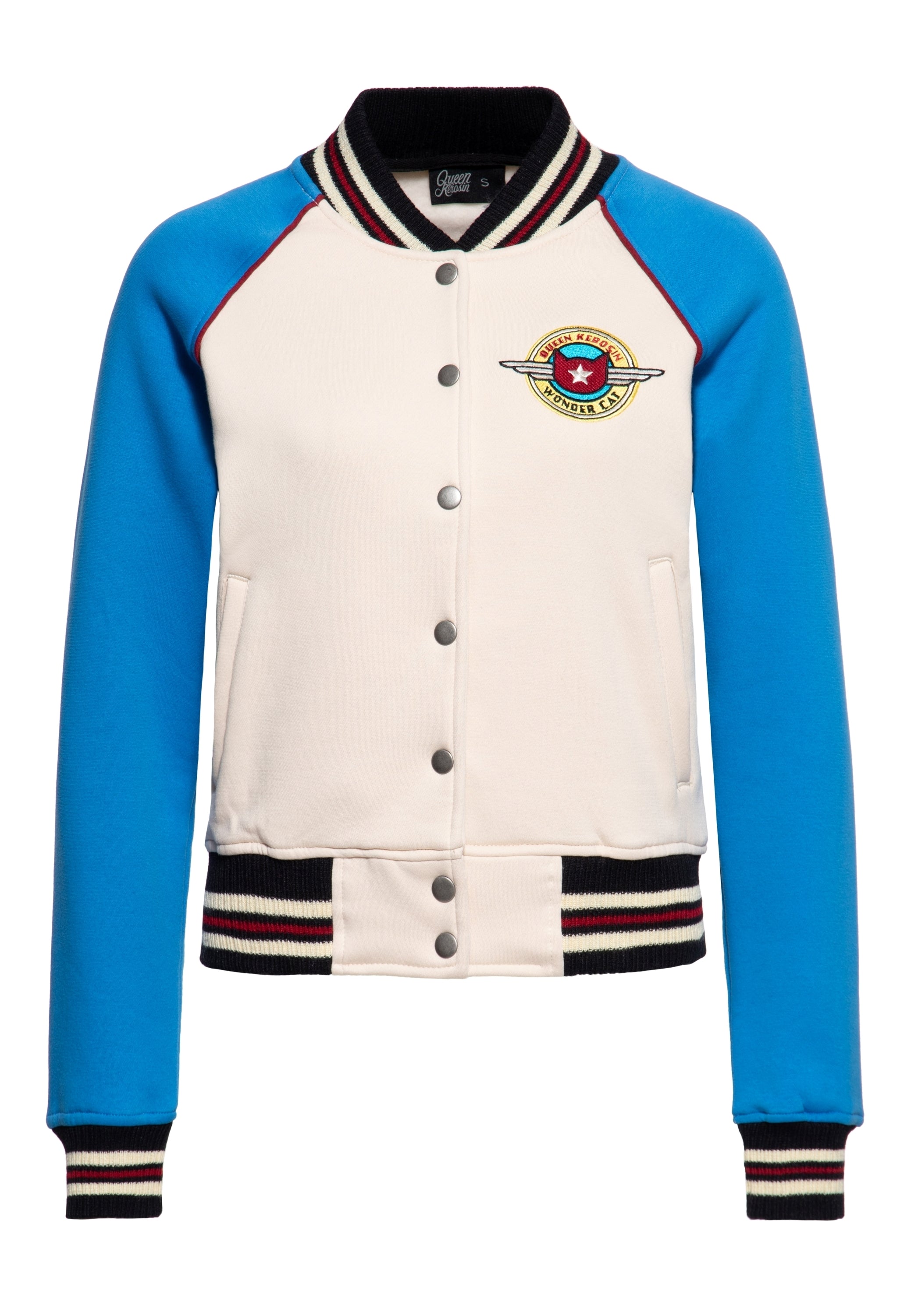 Queen Kerosin - College Jacke «Wonder Cat» – KING KEROSIN